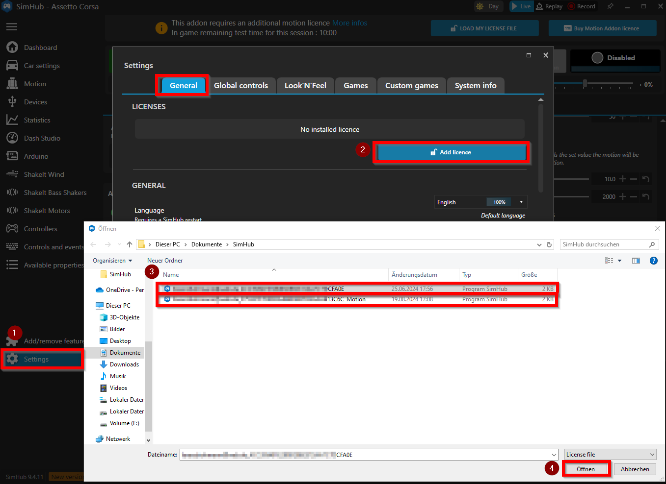 Simhub Setup – Reactor – Full Motion Upgrade for your Simulator