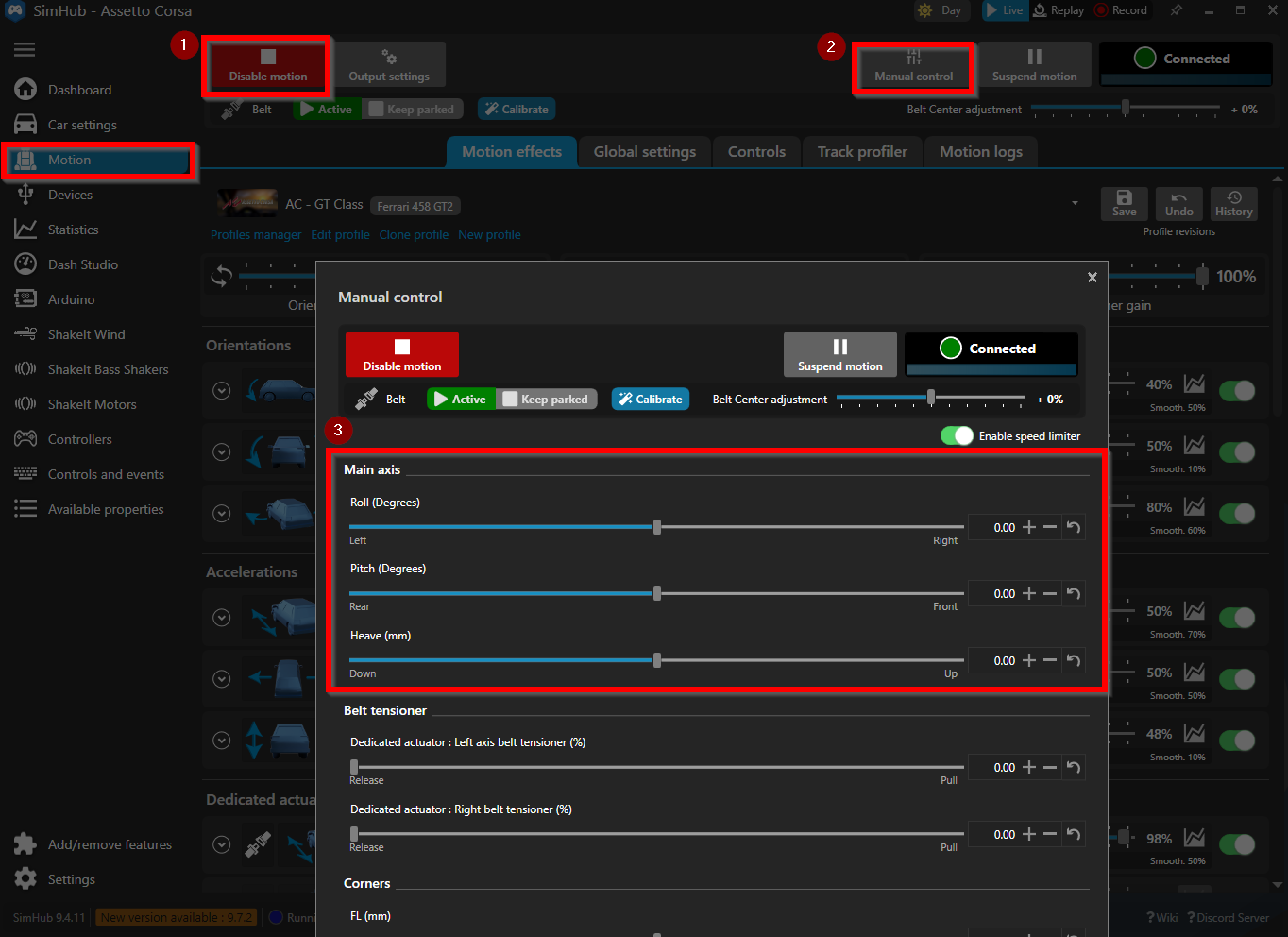 Simhub Setup – Reactor – Full Motion Upgrade for your Simulator